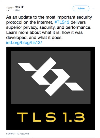 TLS 1.3 Released: Most secure Web based communication protocol - Now ... TLS 1.3 Released: Most secure Web based communication protocol - Now ...